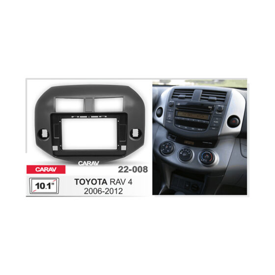 22-008 TOYOTA RAV 4 2006-2012 Fitting Kit / Stereo Fascia Panel - 10.1 Inch