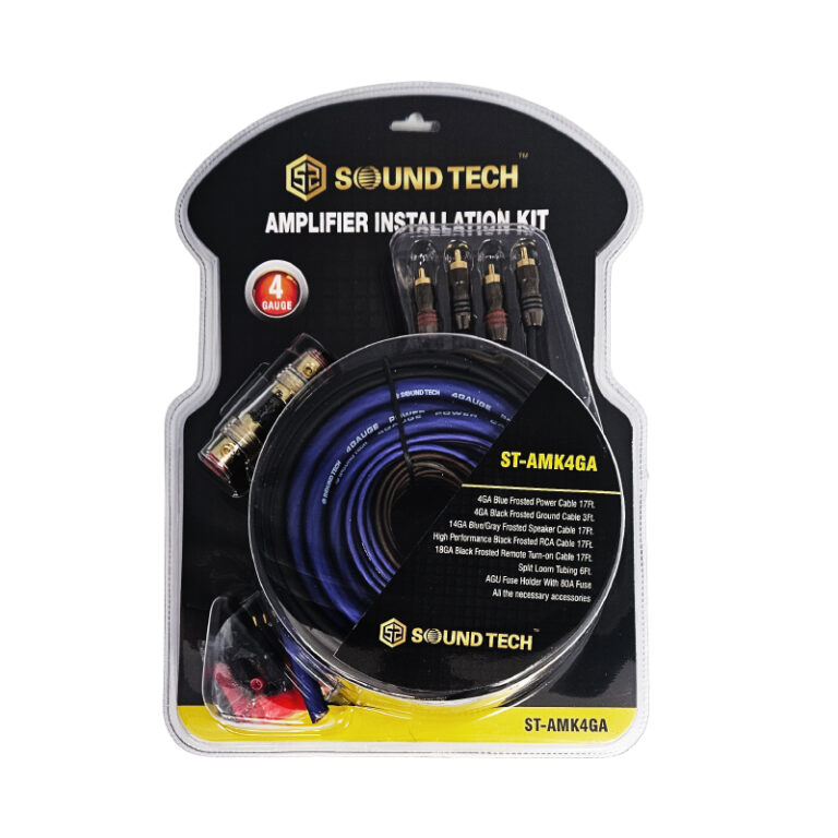 ST-AMK4GA 4 Gauge Amplifier Wiring Kit with Flexible PVC - Sound Tech